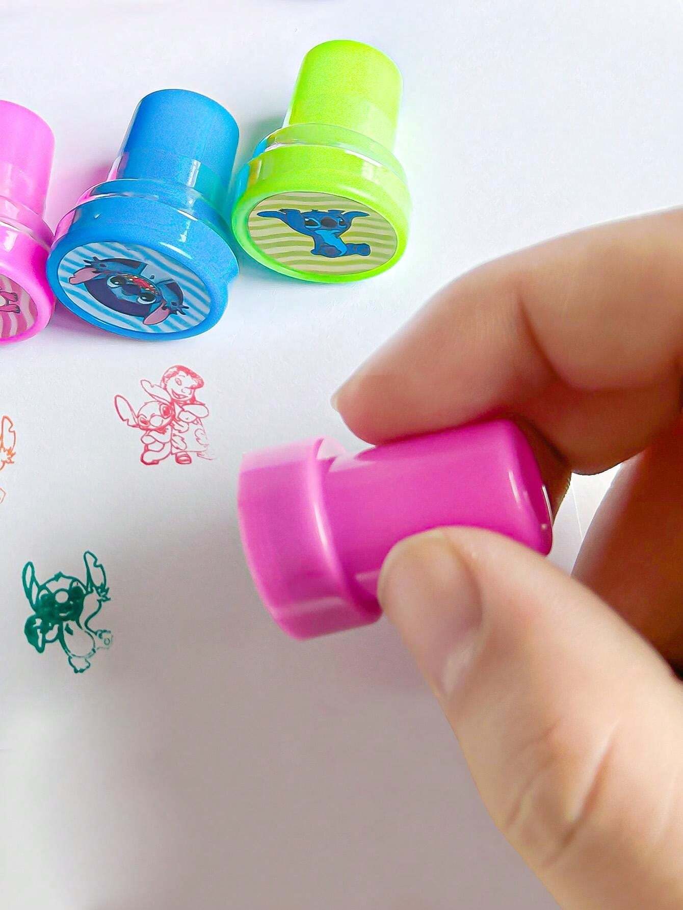 Set de sellos autentintables de Lilo y Stitch de Disney - Diseños de ...