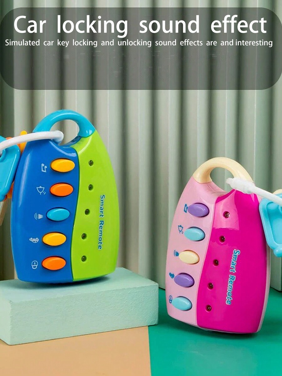 Music Intelligent Remote Control Key Toy Fake Car Toy Key With Sound ...