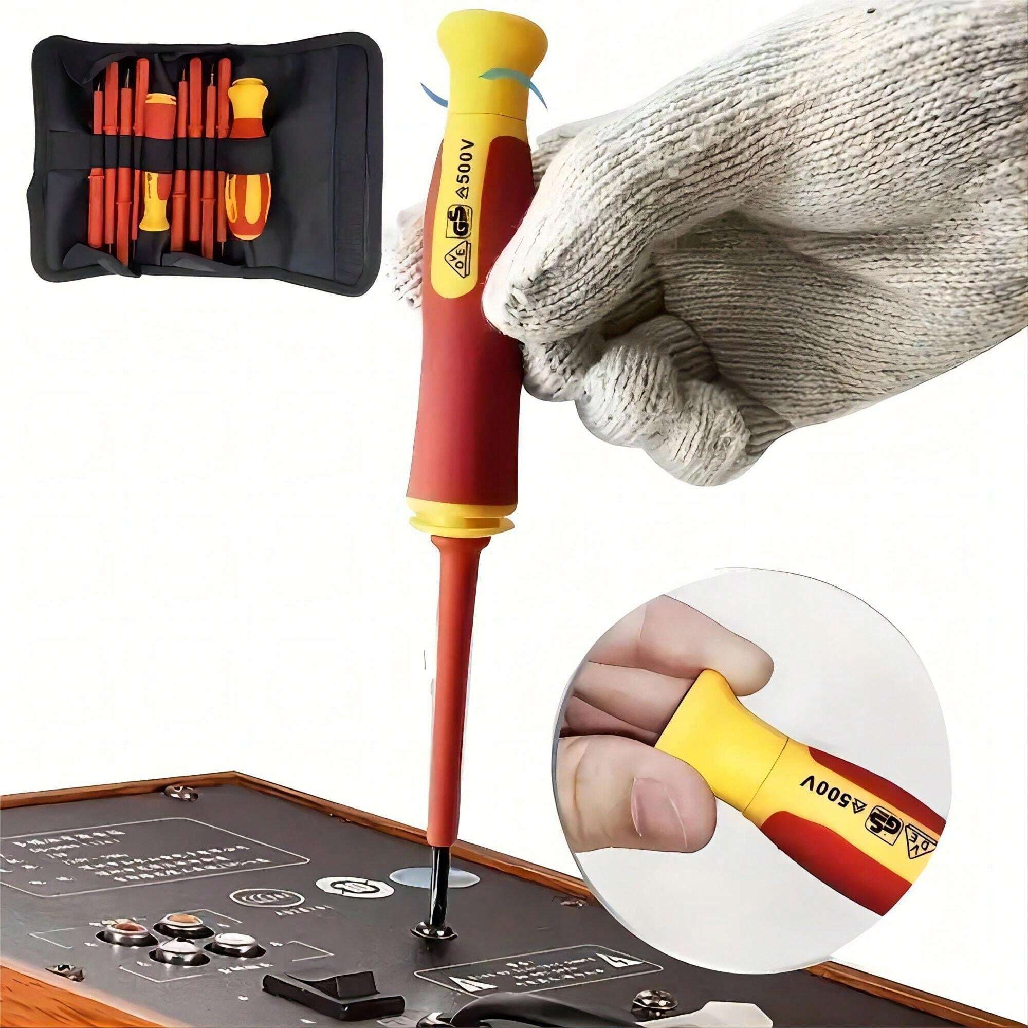 Portable 10 In 1 Insulated Electrician Screwdriver Set With Insulated ...