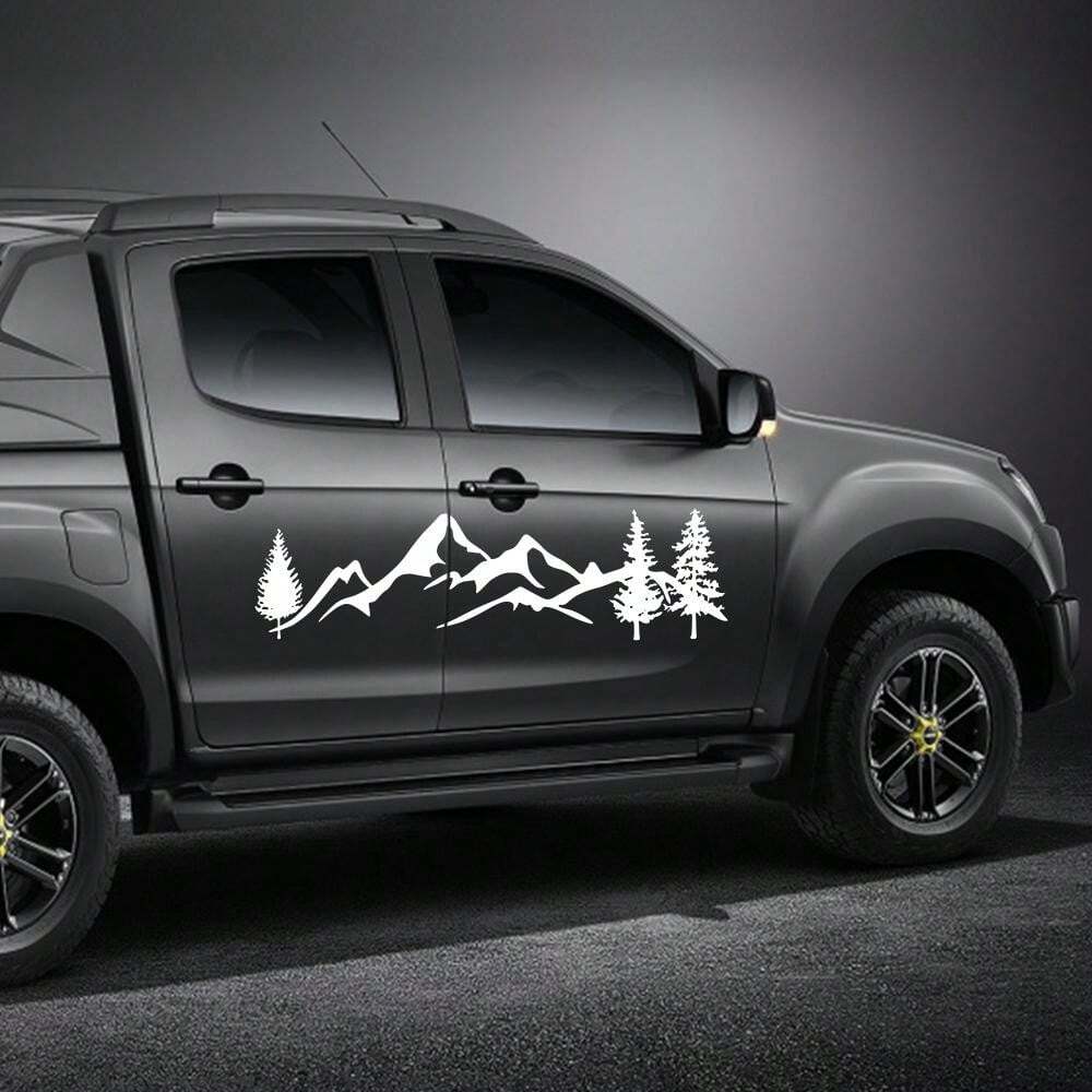 2Pcs Universal Car Side Door Stickers For Isuzu Dmax Amarok F-150 ...