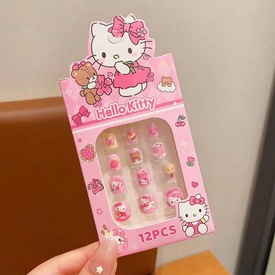 Sanrio Lovely Series Nail Paste Exquisite Nail Paste Nail Paste | SHEIN USA