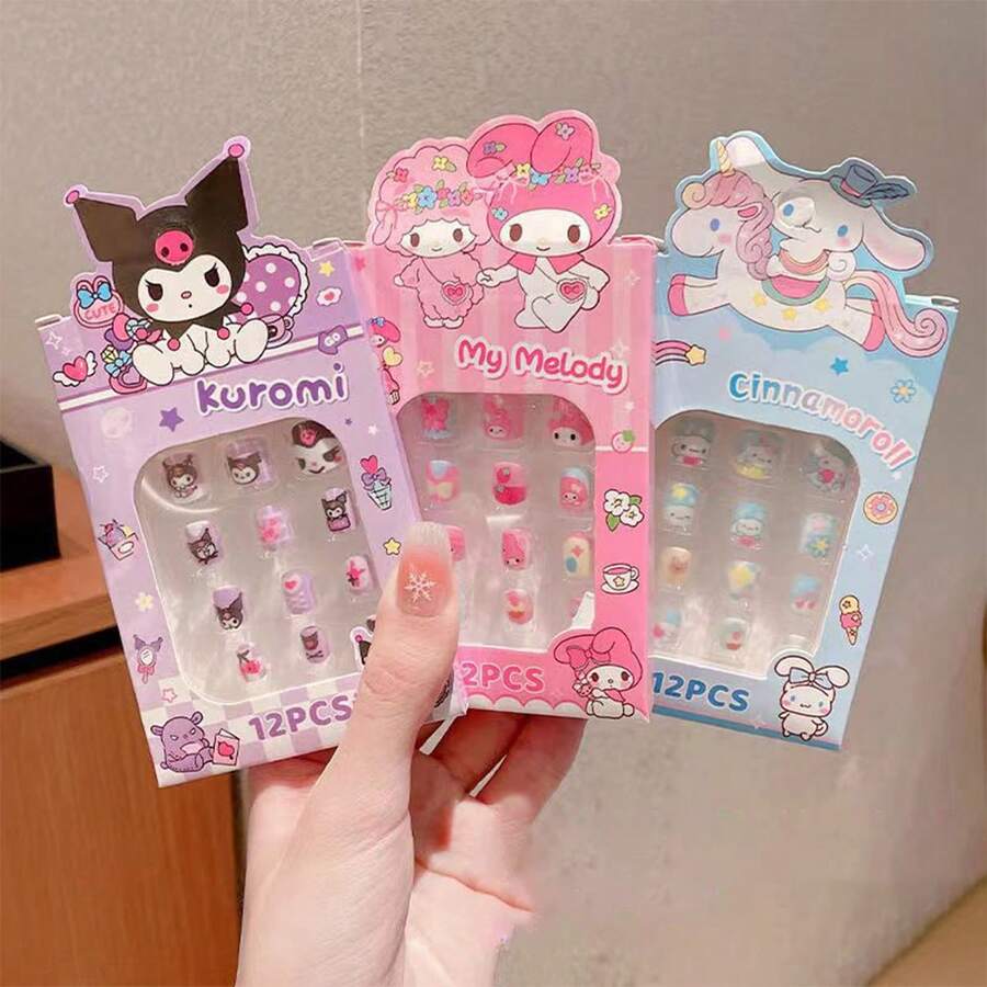 Sanrio Lovely Series Nail Paste Exquisite Nail Paste Nail Paste | SHEIN USA