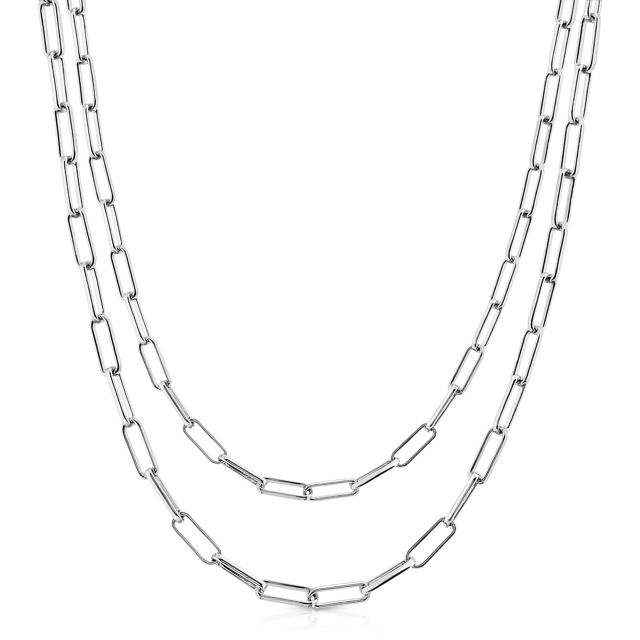 Eklexic Double Elongated Link Mask Chain | SHEIN USA