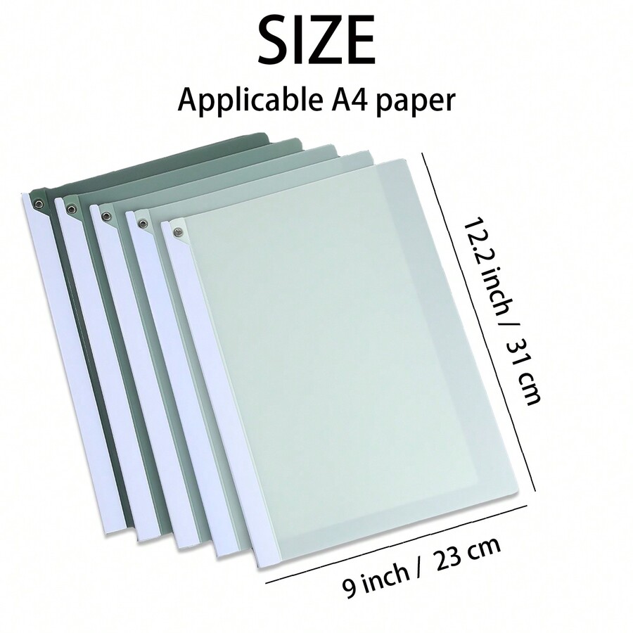 5 Packs - Basic Plastic Folders, Twist-Around Design, Pull-Out Folders ...