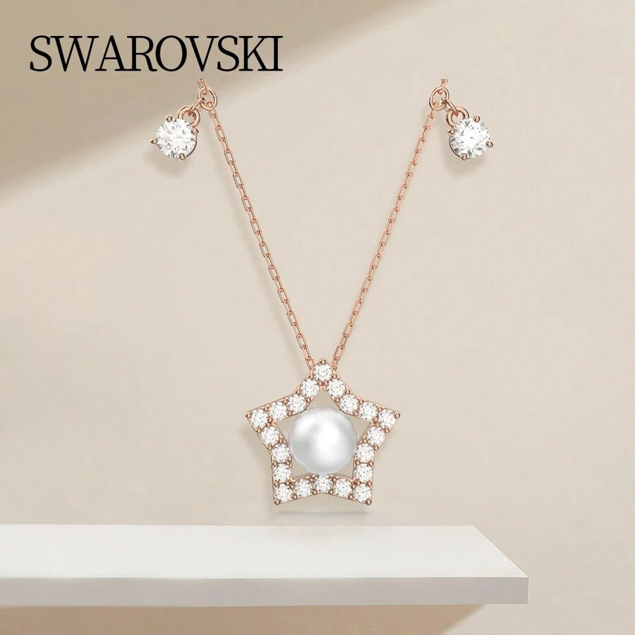 Swarovski STELLA: NECKLACE WHITE/ROS 5645382 Women's Elegant Star ...