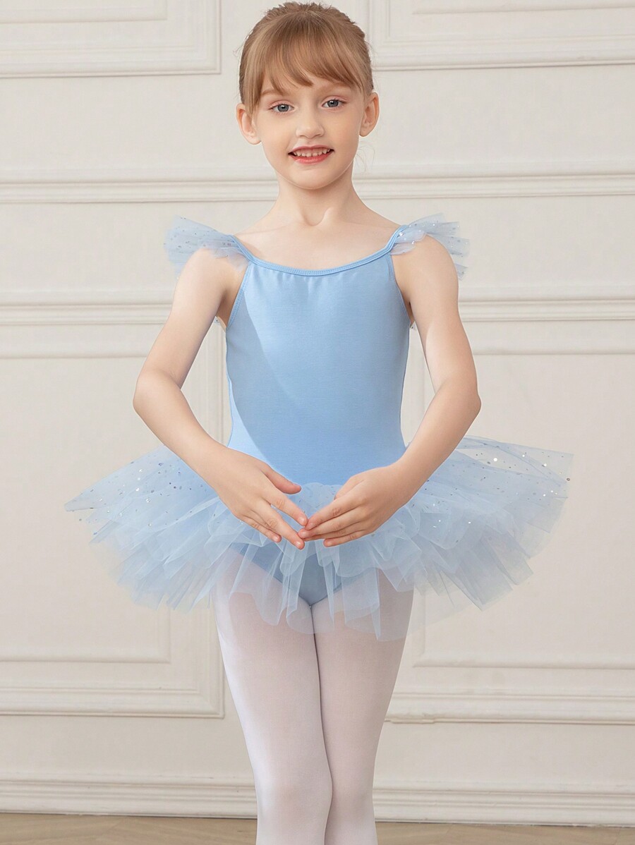 Leotardo de ballet para niña preadolescente, vestido de danza con ...