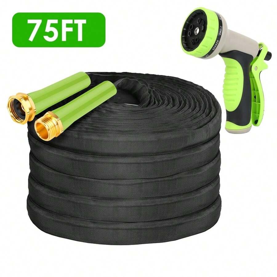 Dsermall Non-Expandable Garden Hose Kink-Free Lightweight Water Hose ...