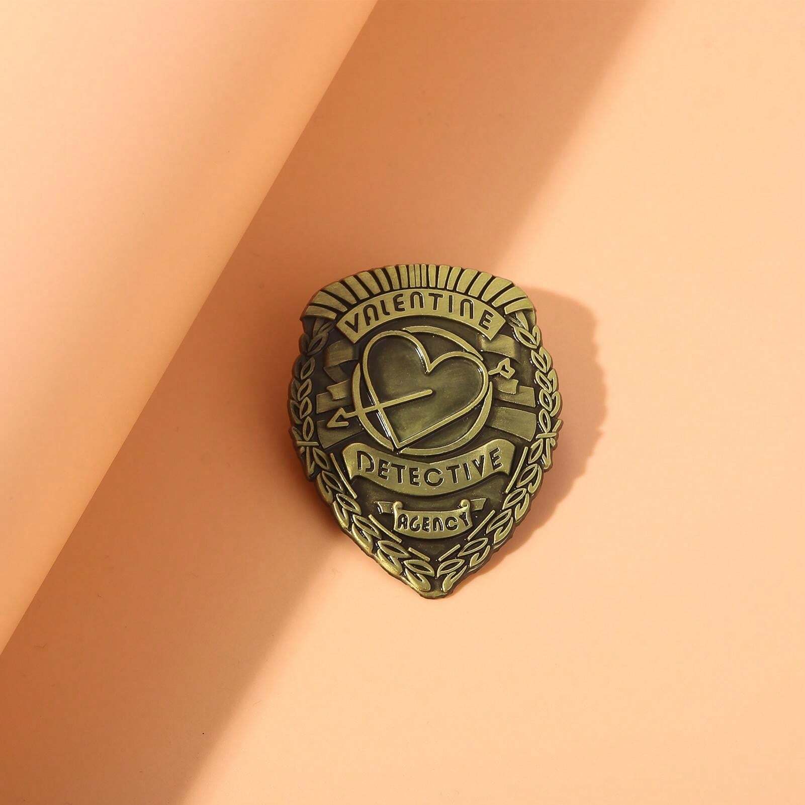 1 New Fallout Lapel Pin Nick Valentine Detective Agency Metal Badge ...