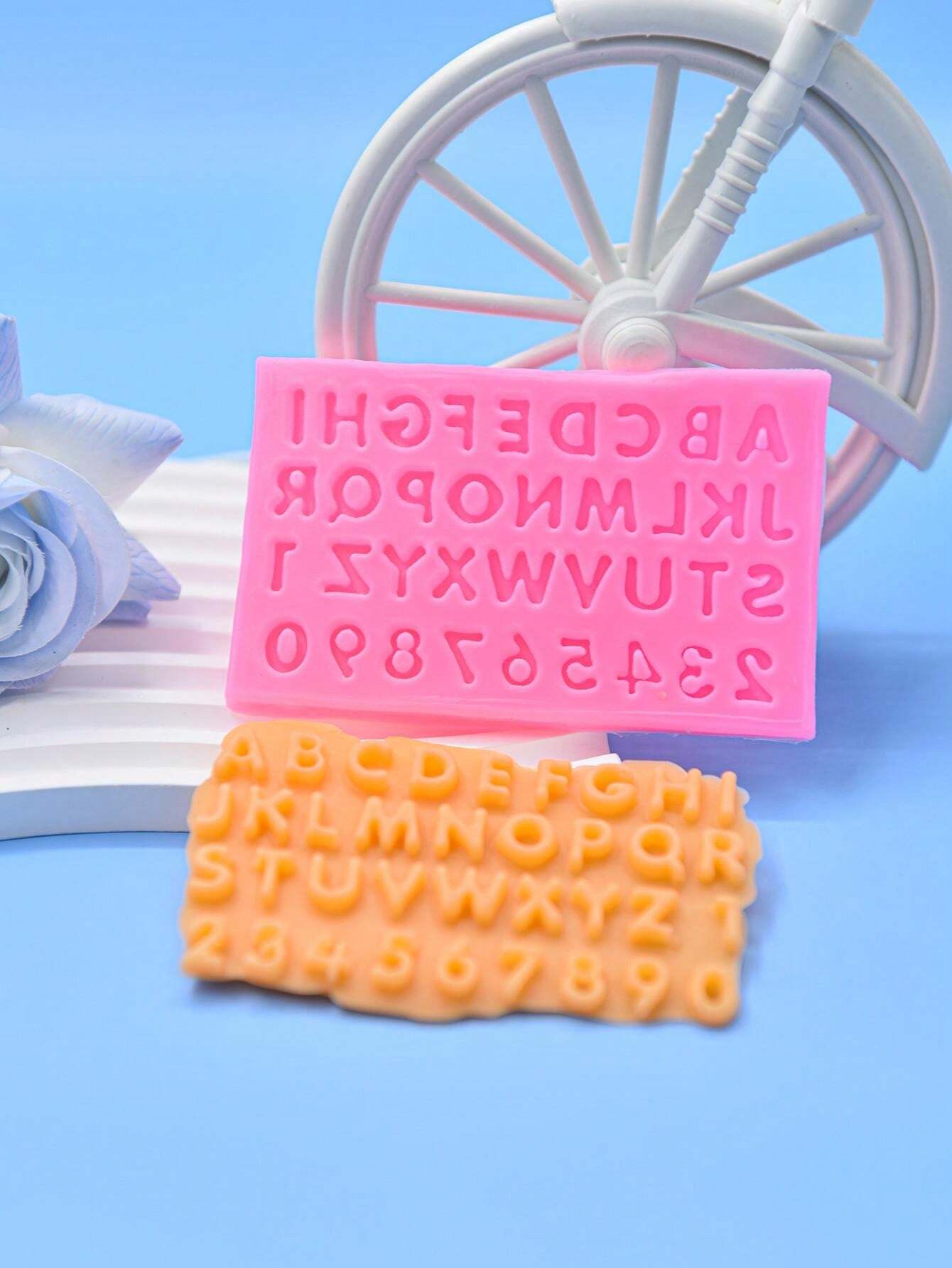 1pc 26 English Letters + 10 Numbers Silicone Mold Digital Letter ...