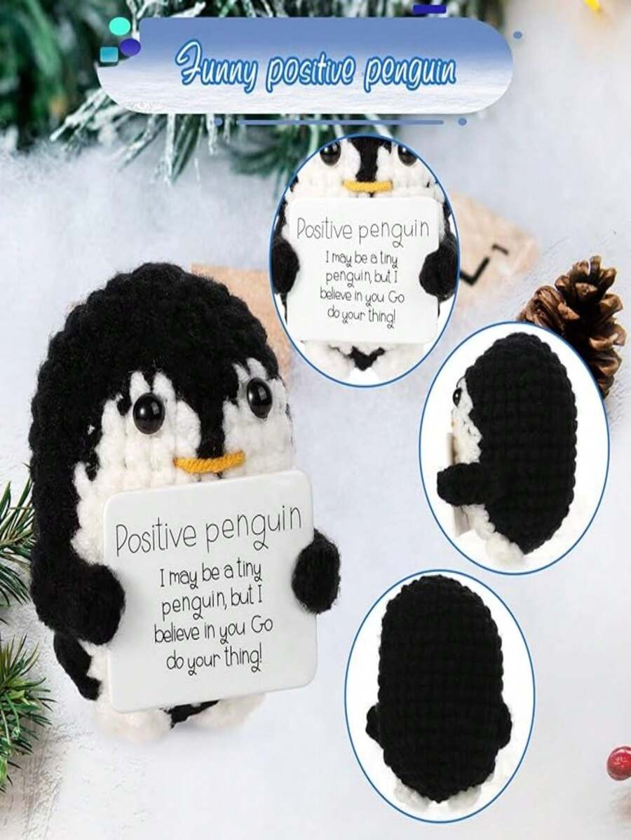 Cute Inspiring Penguin, Emotional Support Penguin Encouragement Card ...