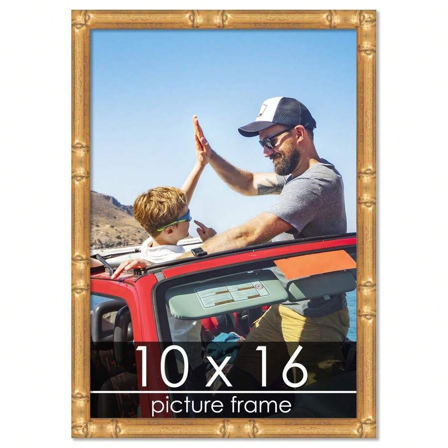 Custompictureframes.Com 10x16 Thin Bamboo Picture Frame UV Acrylic 2 ...