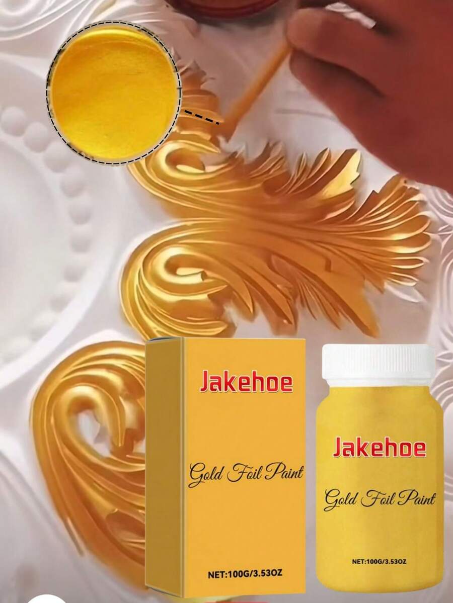 Gold Foil Paint, Gold Metallic Shiny Gold Wall & Signage Decorative ...