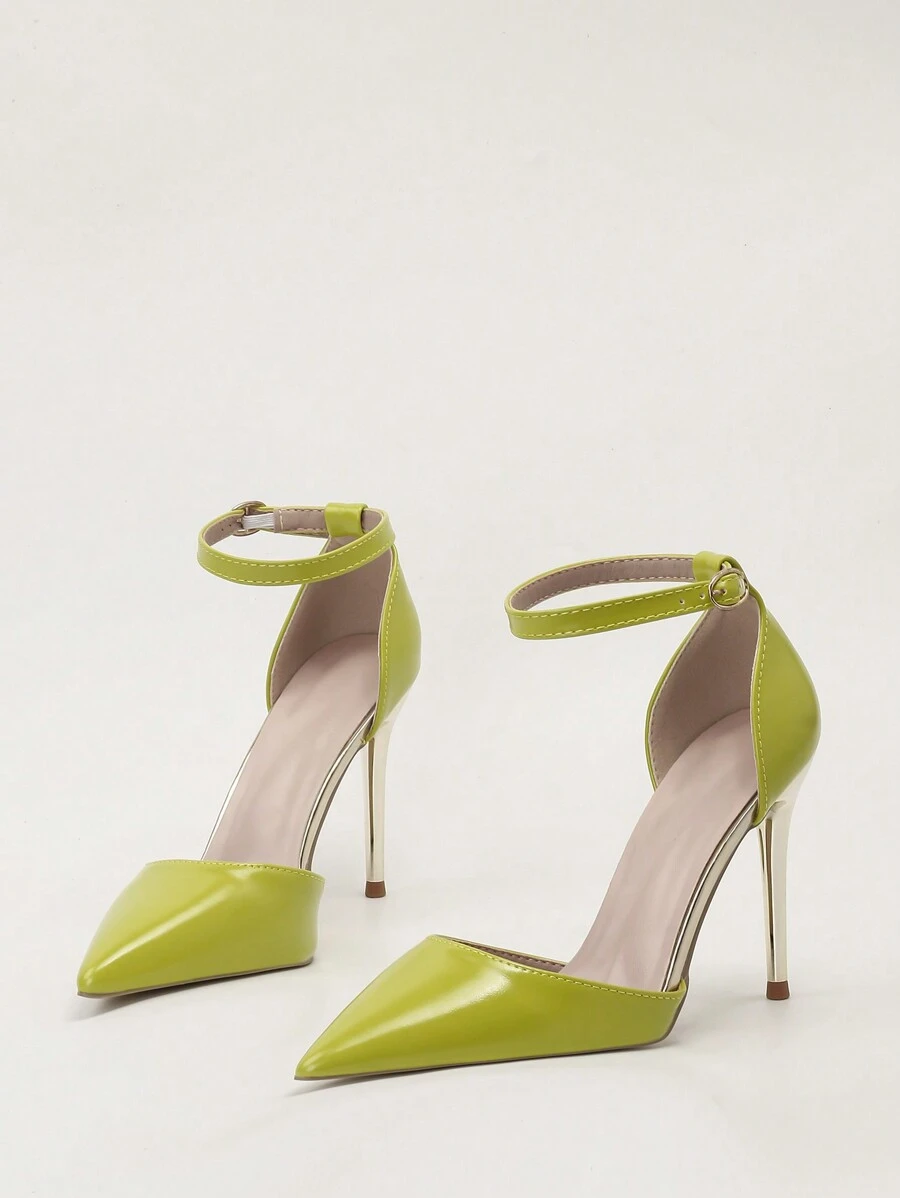 European & American Style Fashion Simple Super High Heel Thin Heel ...