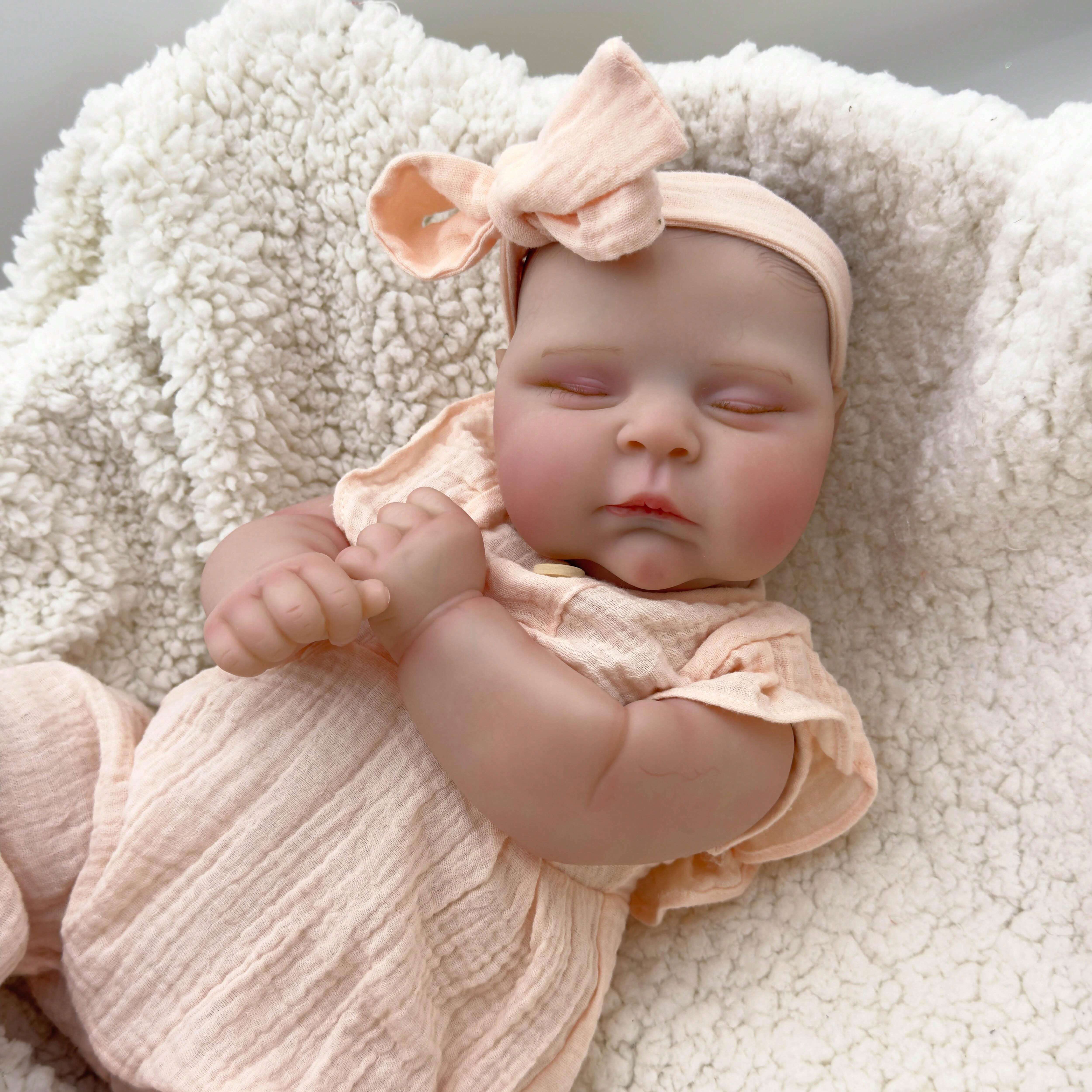 NPK 19inch Peaches Soft Body Reborn Baby Doll With 3D Skin Multiple ...