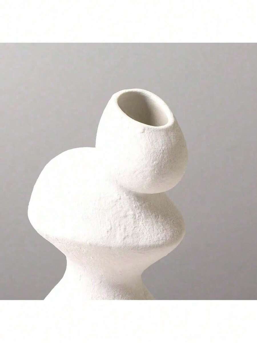 Simple And Modern Irregularly Stacked Ceramic Vases Living | SHEIN ...