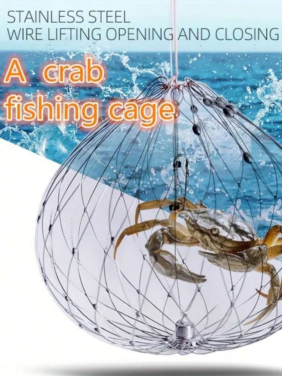 Wire Crab Trap.Crab Catching Tools.Crab Fishing Pot.Efficient Crab ...