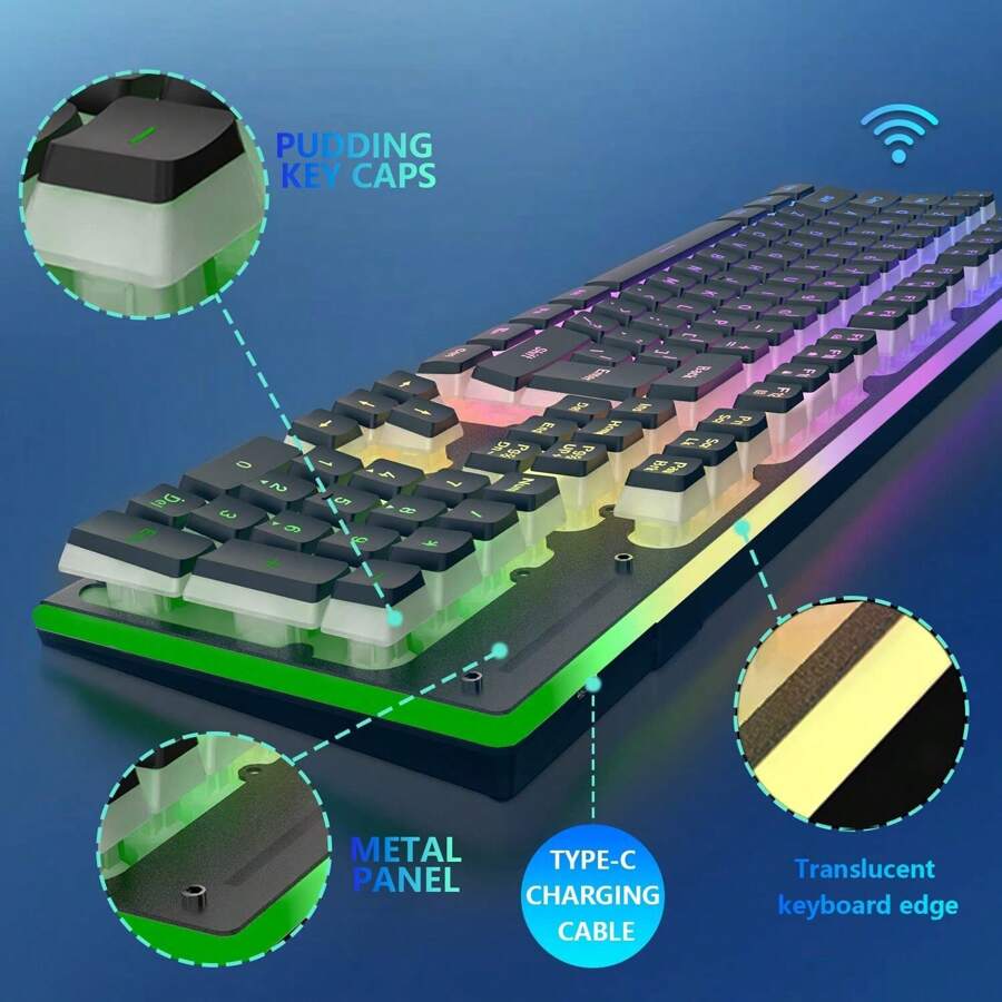 ATTACK SHARK Attack Shark X MAMBASNAKE L96 Wireless Keyboard And Mouse ...