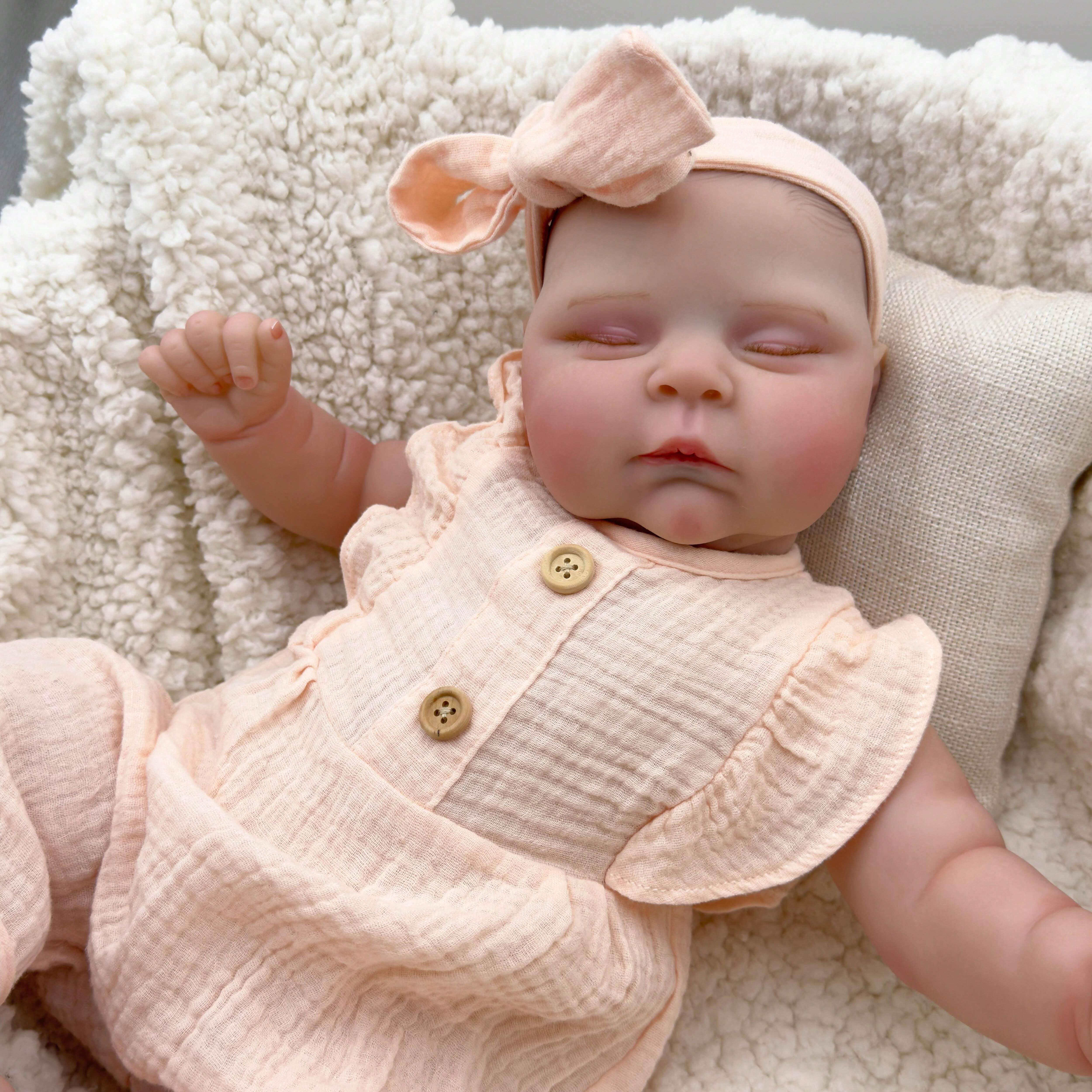 NPK 19inch Peaches Soft Body Reborn Baby Doll With 3D Skin Multiple ...