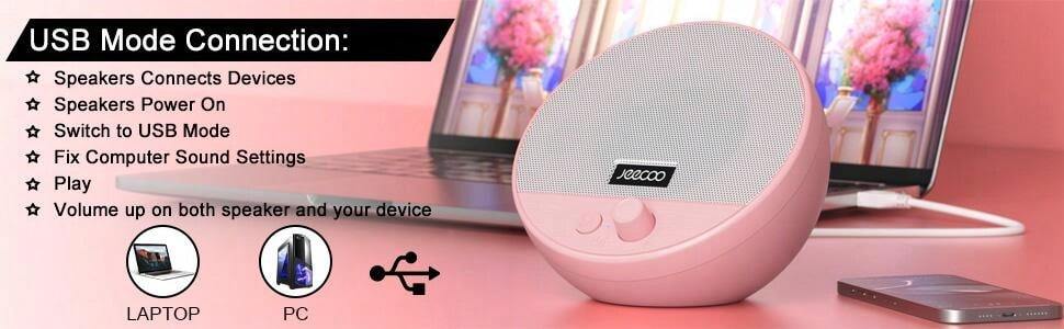 jeecoo Altoparlanti USB plug-and-play Jeecoo A10 per computer portatile ...