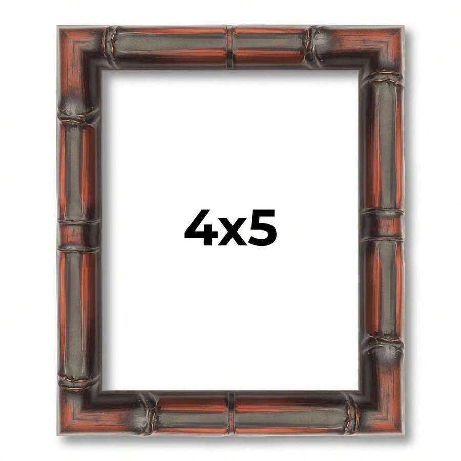 Custompictureframes.Com 4x5 Bamboo Picture Frame UV Acrylic 4 Finishes ...