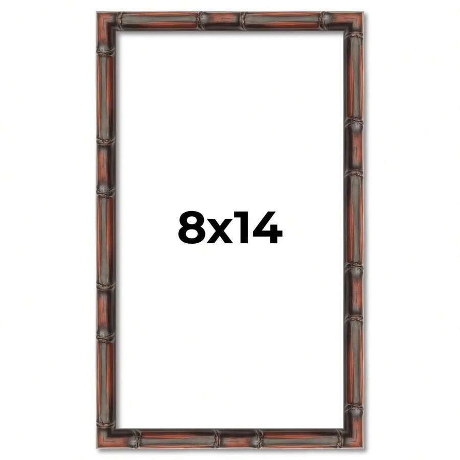 Custompictureframes.Com 8x14 Bamboo Picture Frame UV Acrylic 4 Finishes ...