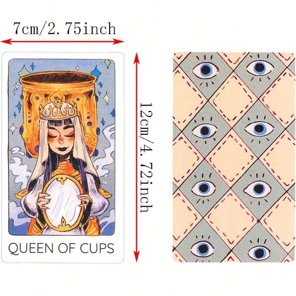 Third Eye Tarot, 78 Standard Classic Tarot Cards With Beginner's Guide ...