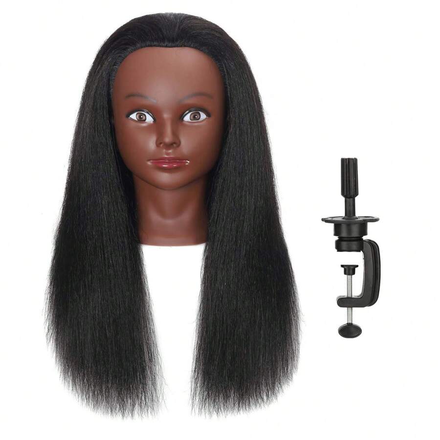 95% Real Human Hair Mannequin Head With Hair Hairdresser Cosmetology ...