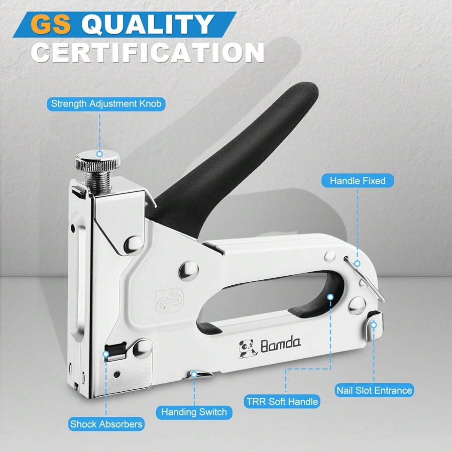 Staple Gun, 3 In 1 Heavy Duty Staple Gun Kit With 300 Staples ...