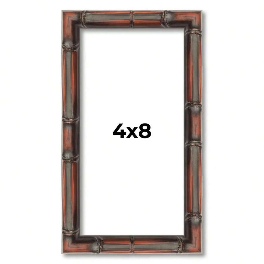 Custompictureframes.Com 4x8 Bamboo Picture Frame With UV-Resistant ...