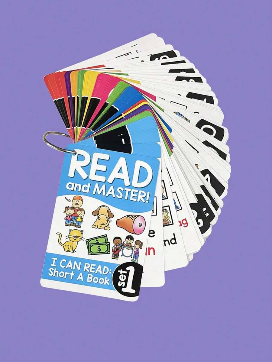 67pcs Natural Phonics English Learning Flash Cards, Cartoon Waterproof ...