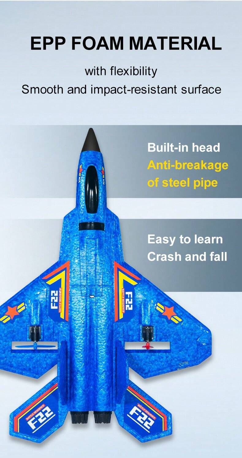 HW32 Remote Control Aircraft Toy Fighter Aircraft Model Fixed Wing Foam ...