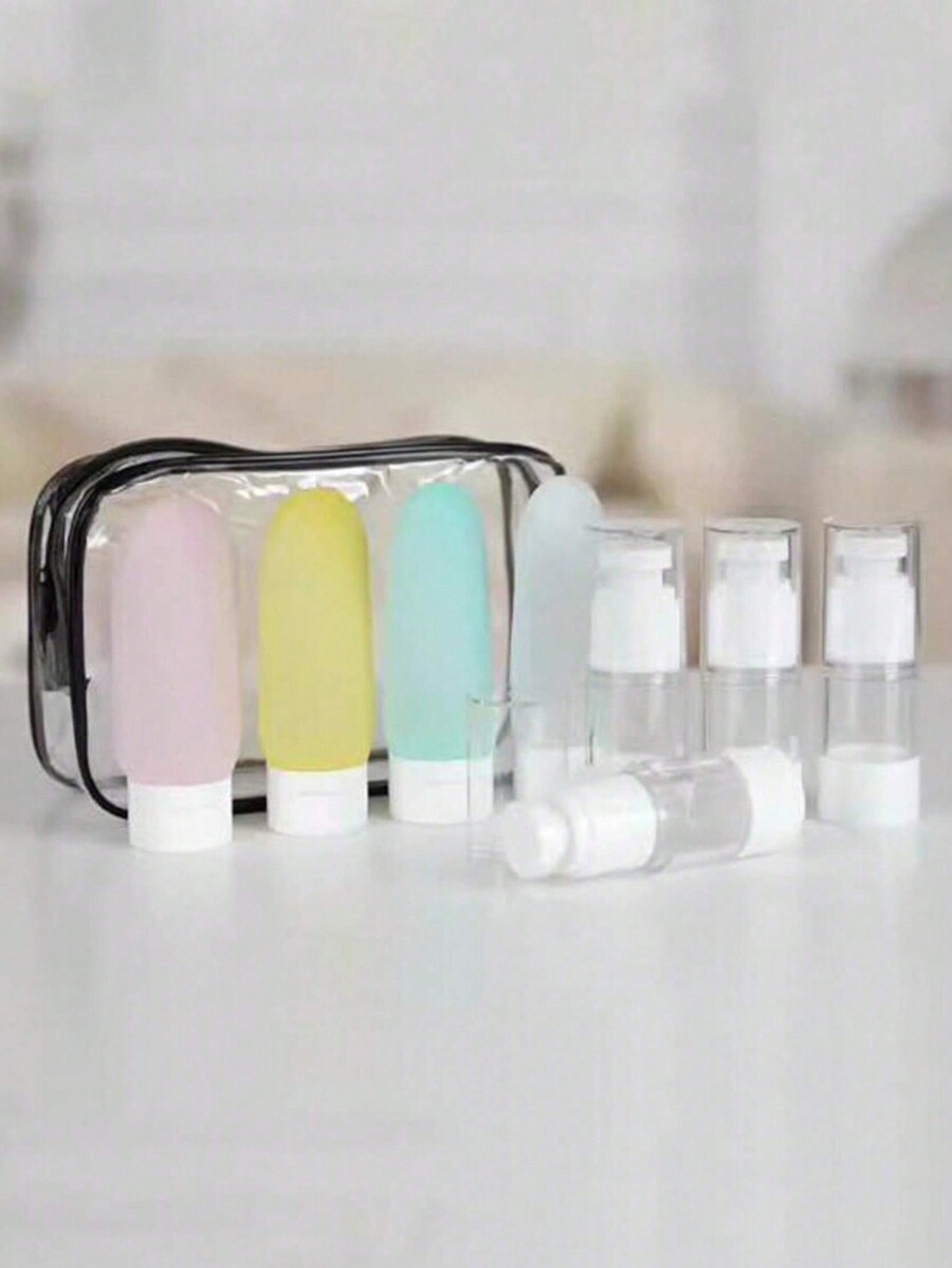 8-Piece Vacuum Travel Packaging Set, Cosmetic Packaging For Outdoor ...