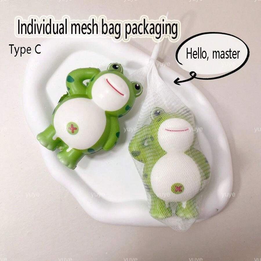 Pressure Relief Doll, Saluting Frog Design, Slow Rebound Figurine, Cute ...