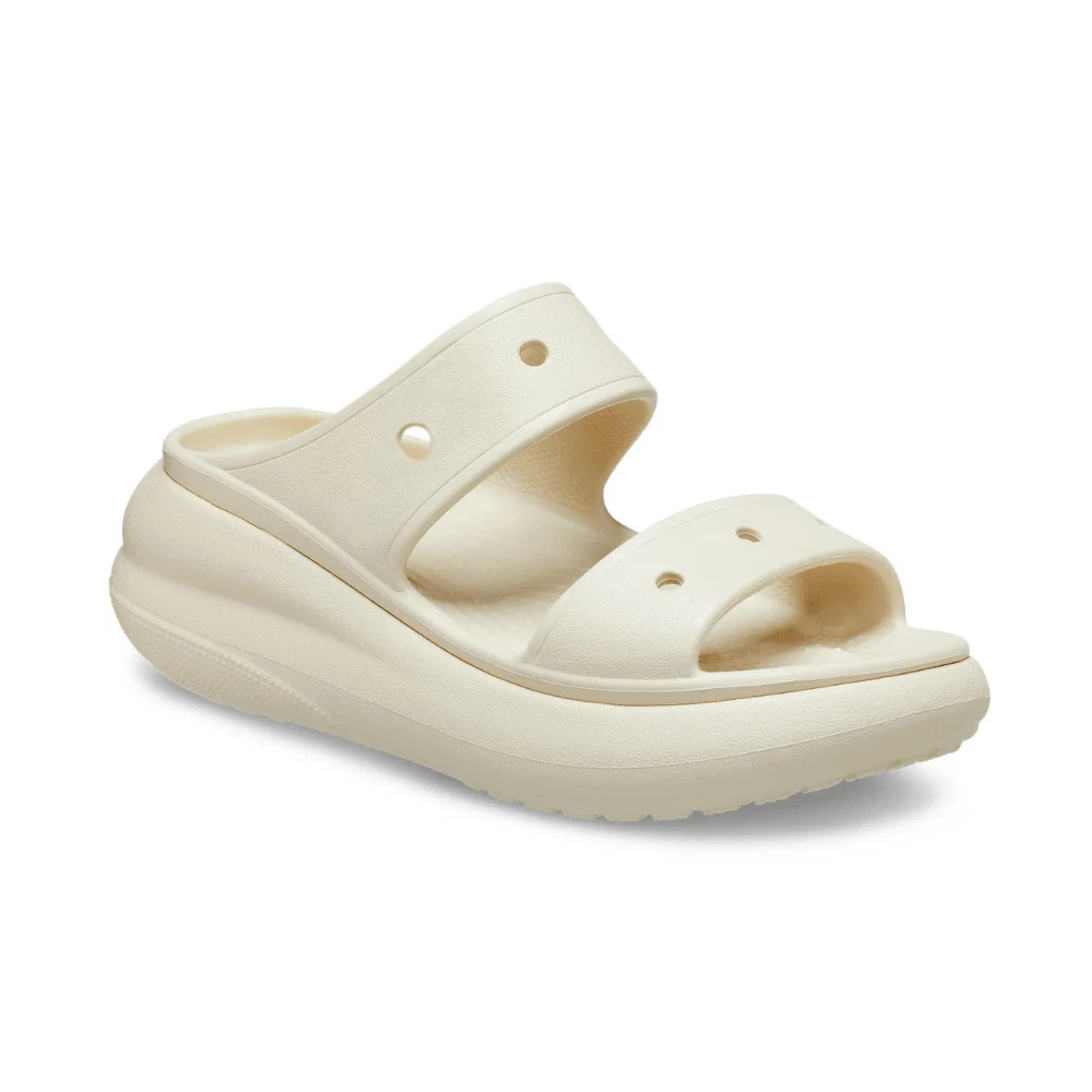 Crocs Crocs Classic Crush Sandals 207670-2Y2 Unisex Ivory Comfort ...
