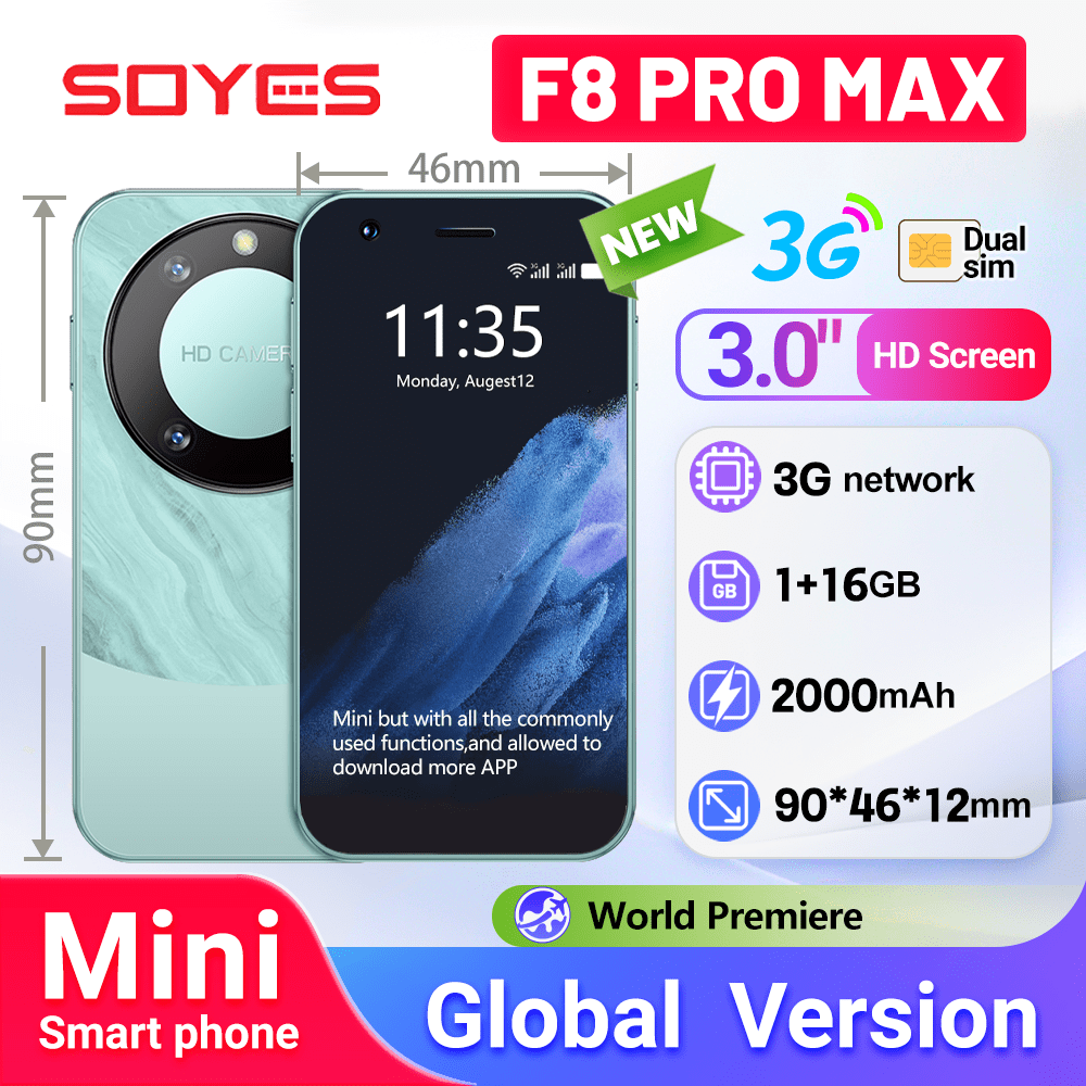 SOYES F8 Pro Max Smartphone di dimensioni ridotte da 3,0 pollici ...
