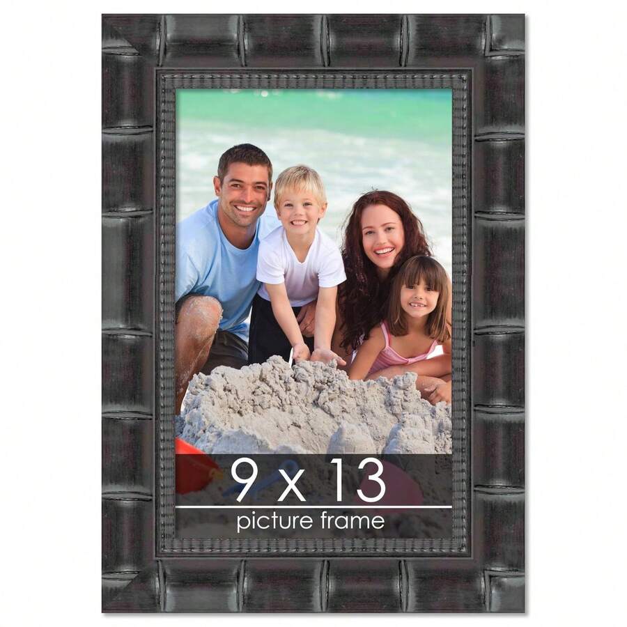Custompictureframes.Com 9x13 Wide Bamboo Picture Frame UV Acrylic 4 ...