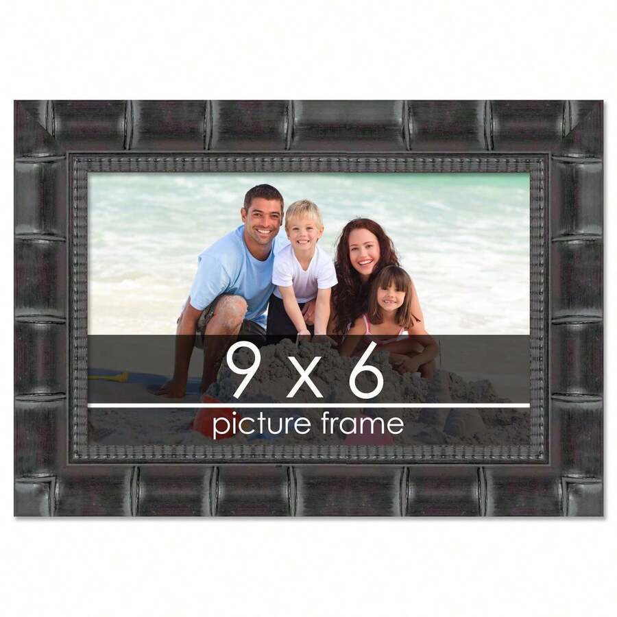 Custompictureframes.Com 9x6 Wide Bamboo Picture Frame UV Acrylic 4 ...