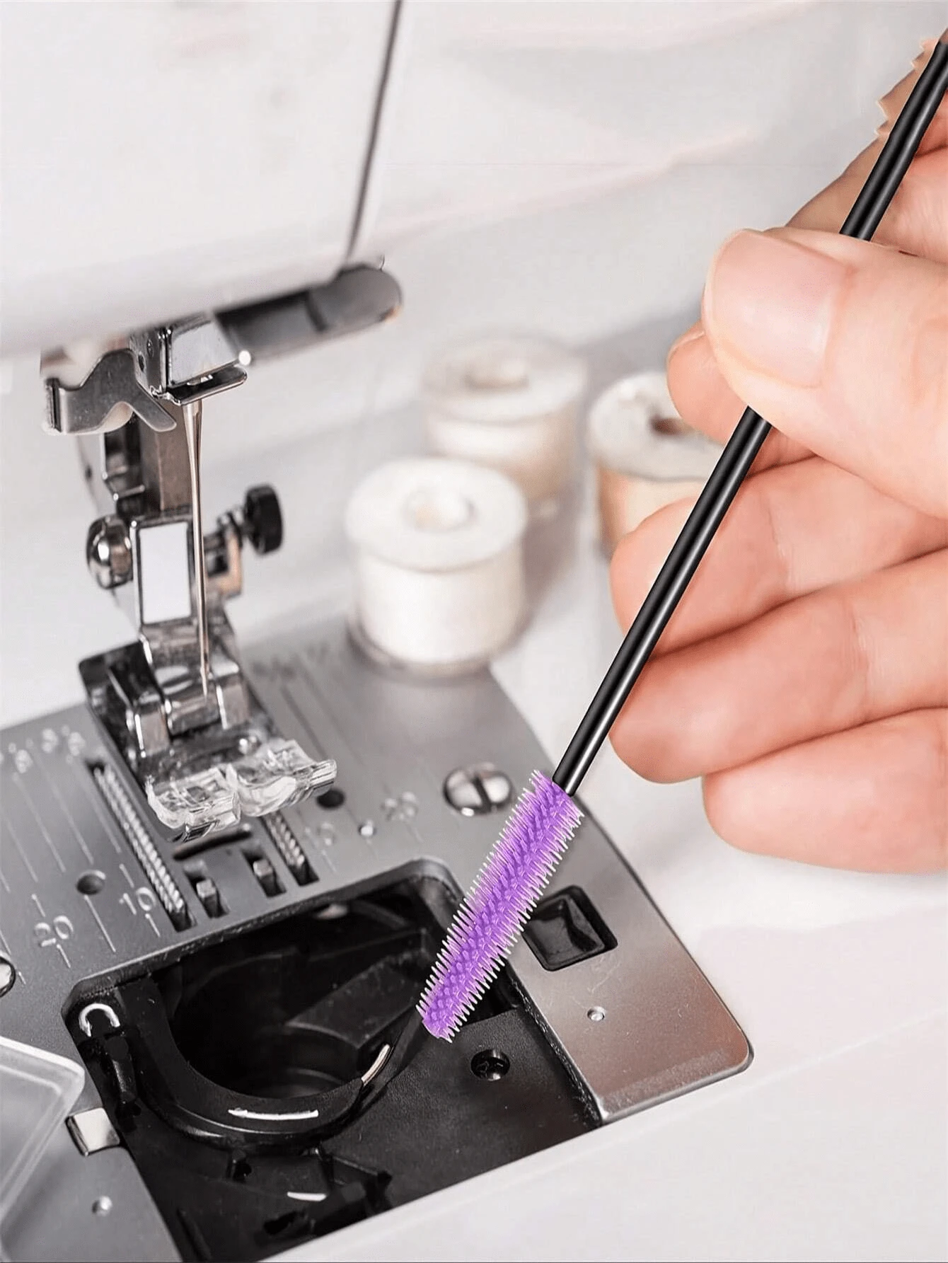 20-Pack Silicone Sewing Machine Cleaning Brushes, Reusable Detail Gap ...