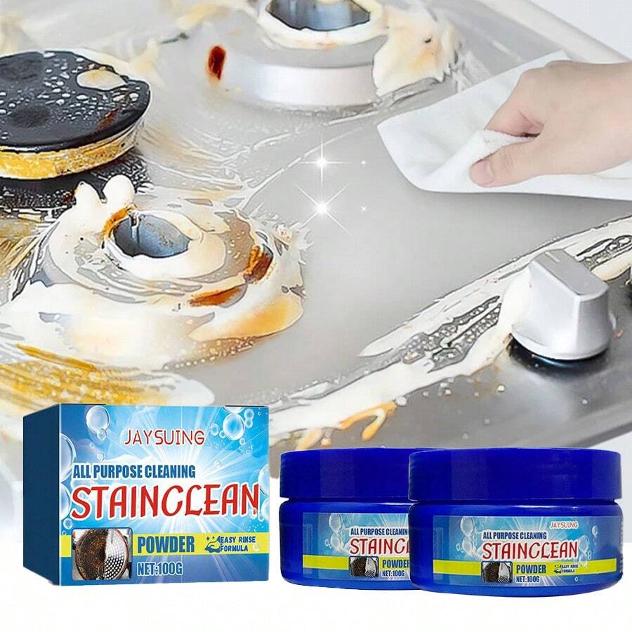 1BOX / 2BOXES Kitchen Cleaner Stainless Steel Cleaner Multi-Function ...