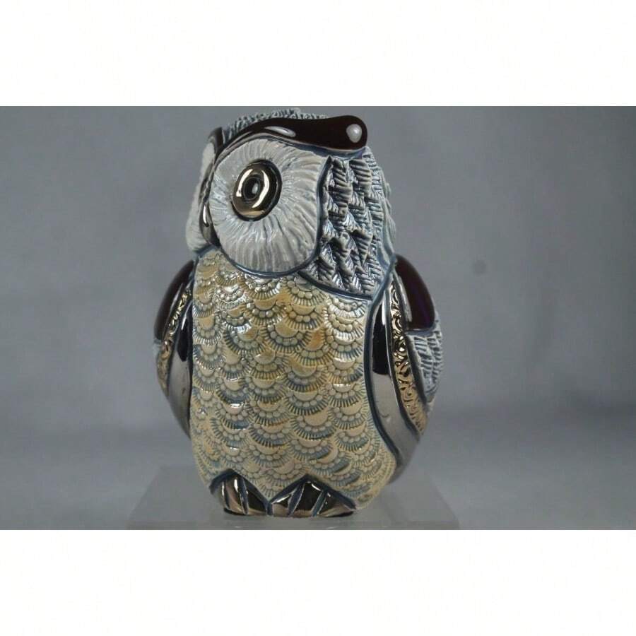DeRosa Rinconada Family Figurine Adult Long Eared Owl F205RD- In Box ...