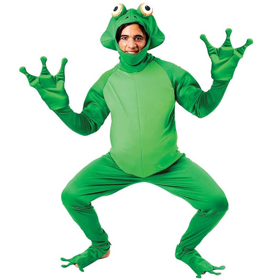 Halloween Costume Jumpsuit One Piece Animal Costume Dress Up Frog ...