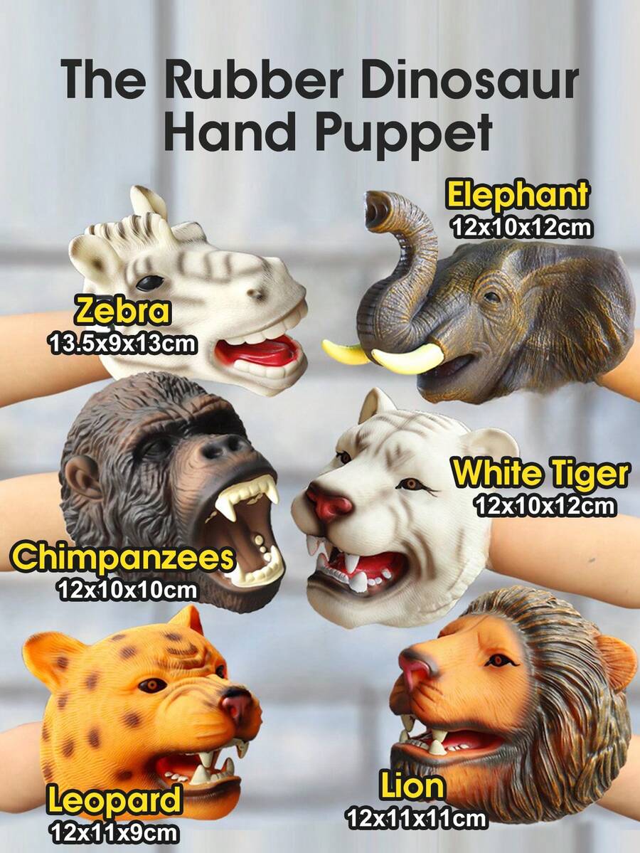 Animal Doll Dinosaur Hand Puppet, Puppetry Performance Props, Festival ...
