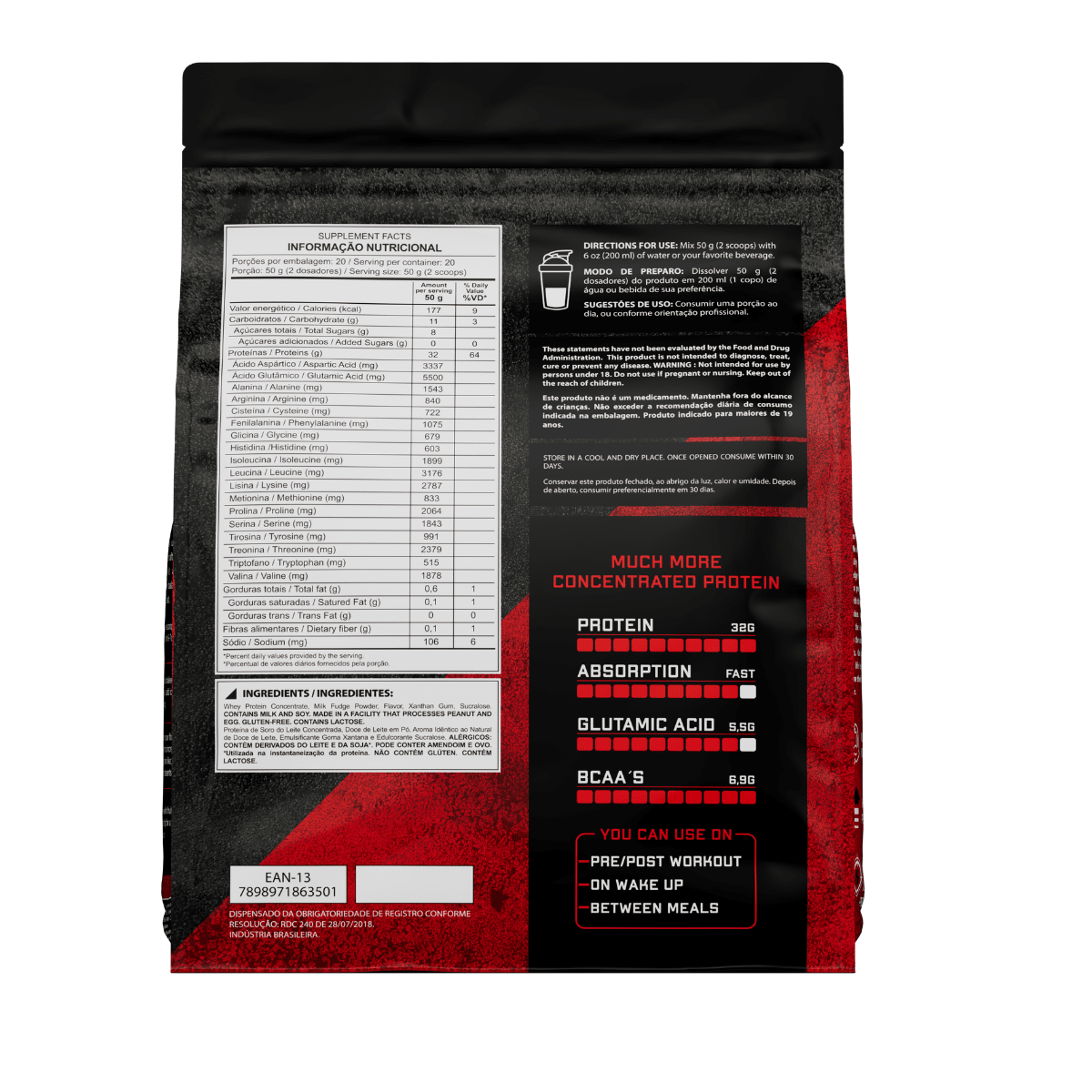 Dark Lab KIT WHEY PROTEIN CONCENTRADO 1KG + CREATINA 500G PURA | SHEIN Brasil