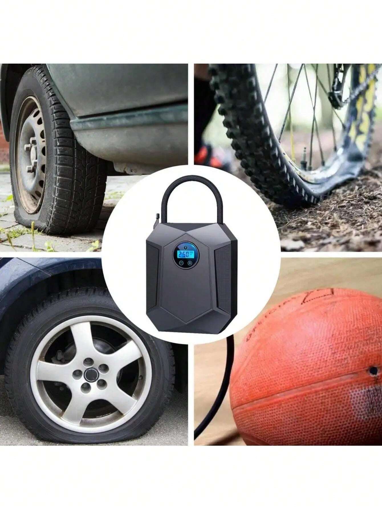 SUITU Tire Inflator With Digital Pressure Gauge - Car Accessories ...