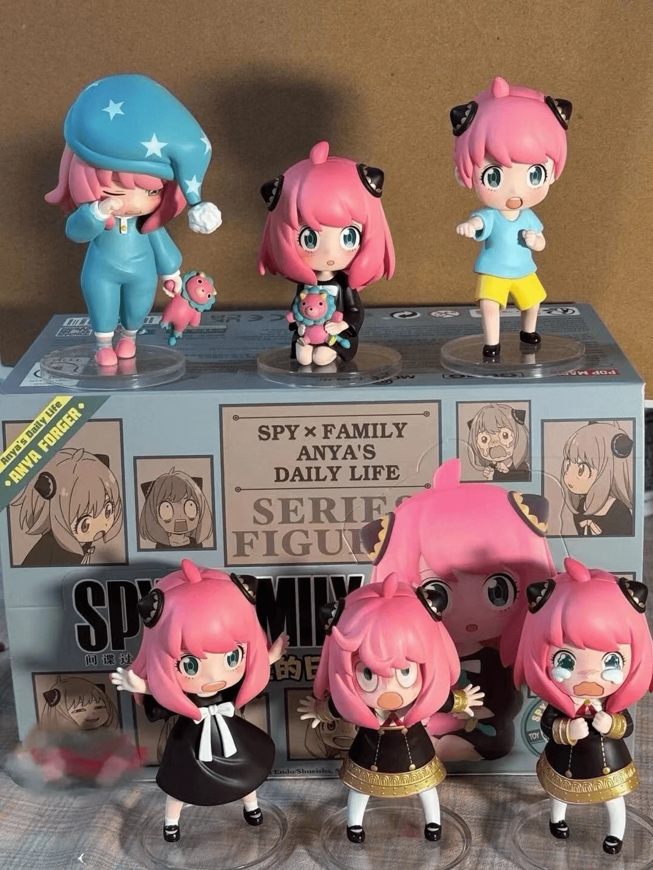 Anya Figurine Blind Box, 6 Random Styles, Chance To Get Rare Hidden ...