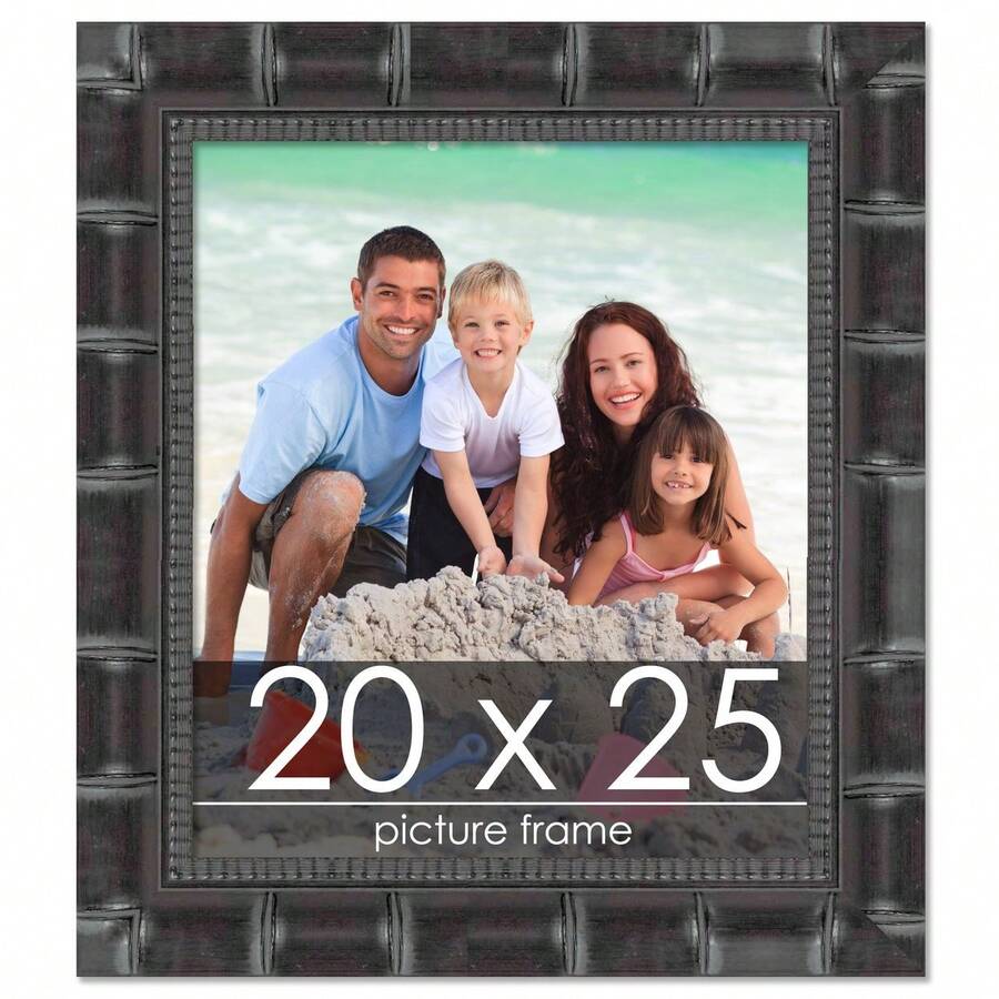 Custompictureframes.Com 20x25 Wide Bamboo Picture Frame UV Acrylic 4 ...