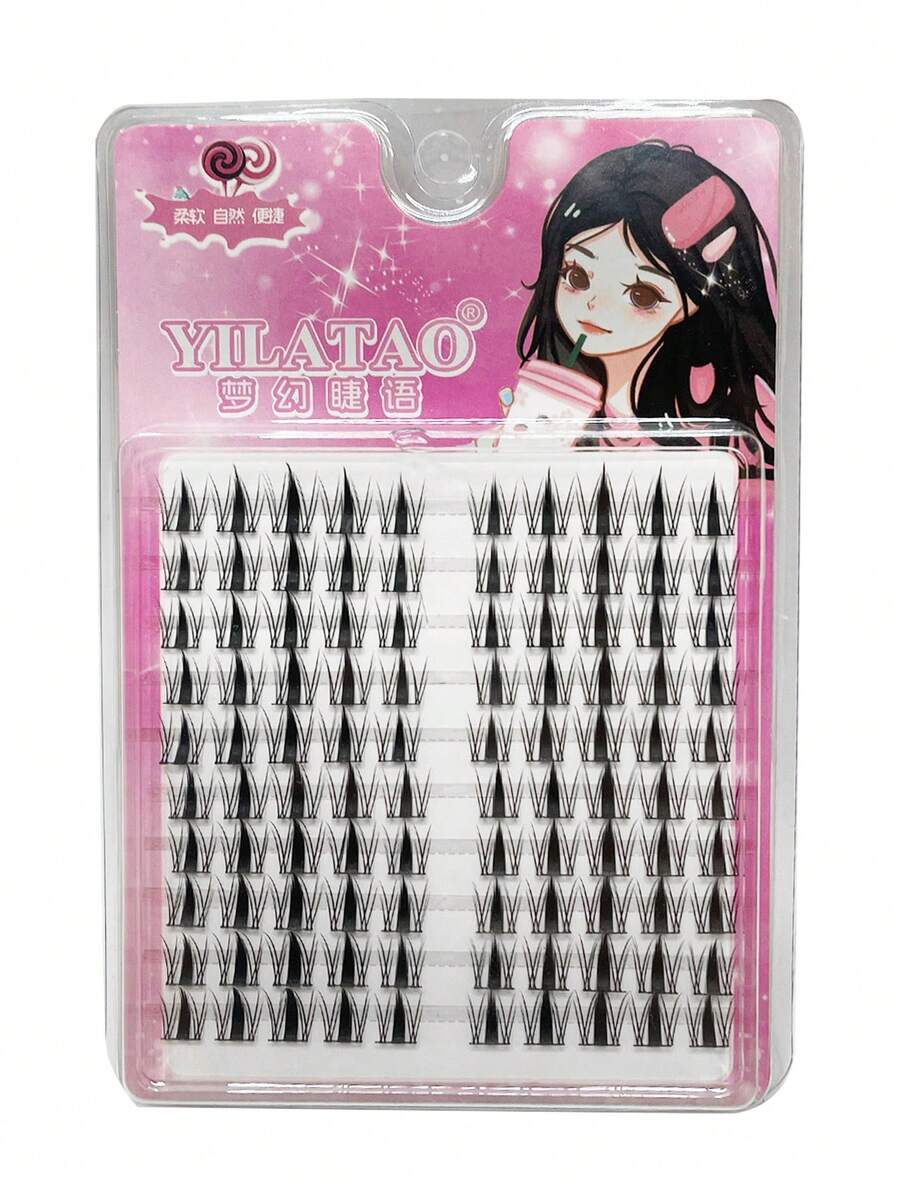 2 Pack Cat Ear And Rabbit Ear Style False Eyelashes, DIY Upper Lashes ...