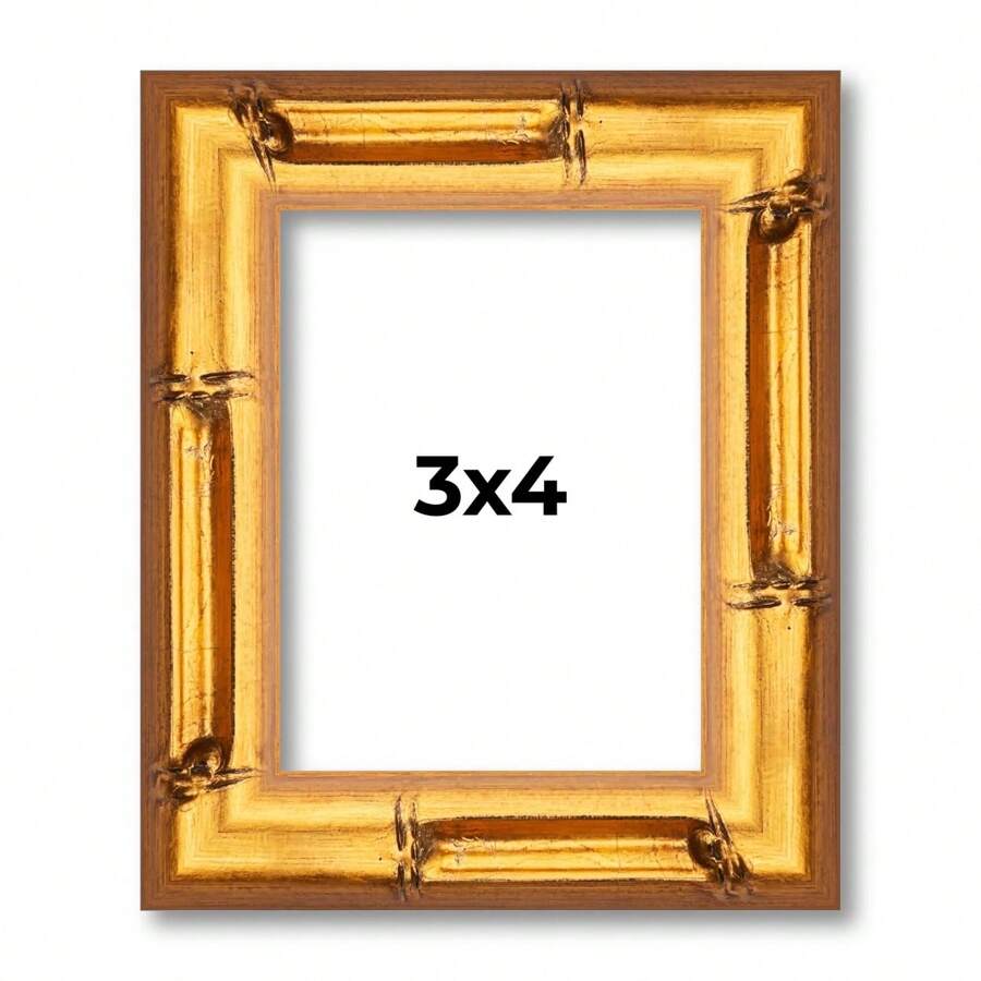 Custompictureframes.Com 3x4 Bamboo Picture Frame UV Acrylic 4 Finishes ...