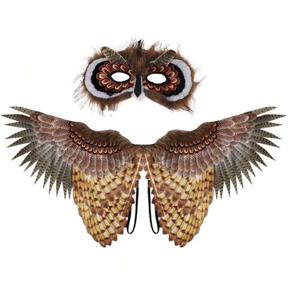 Halloween 1 Set Owl Animal Wings Mask Party Carnival Carnival Owl Mask ...