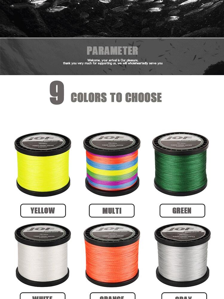 JOF 4 Strands Braided Fishing Line Multifilament 300M Carp Fishing ...